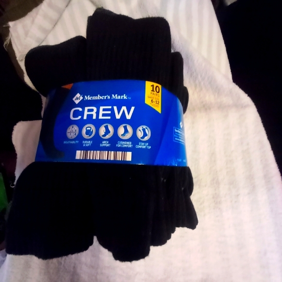 Member's Mark | Underwear & Socks | Pak Members Mark Mens Crew Sox ...
